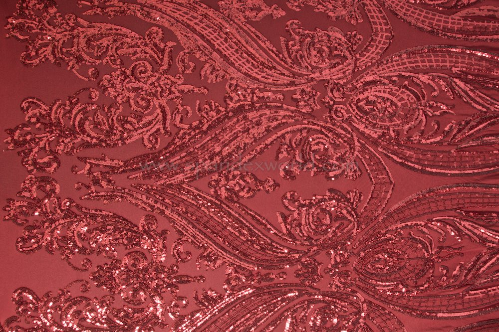Stretch Sequins (Burgundy/Burgundy)