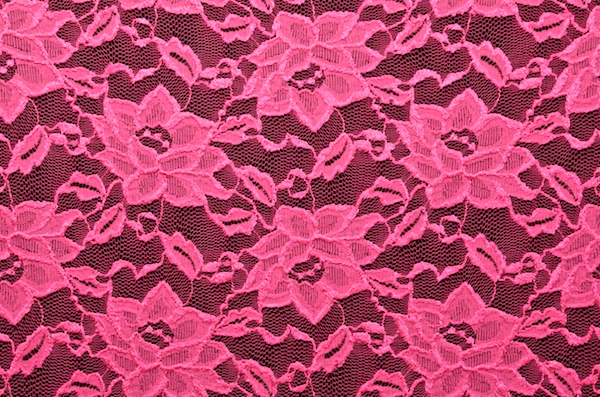 Stretch Lace (Hot Pink) | Spandex World